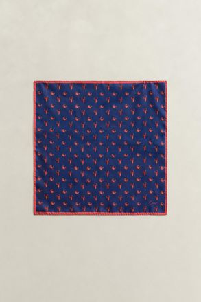 GANT Herren Einstecktuck mit Krabbenprint (ONE SIZE) RICH NAVY