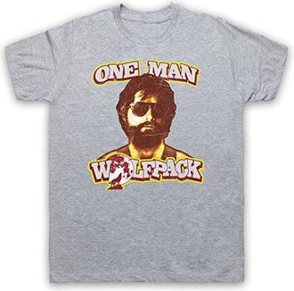 My Icon Art and Clothing Hangover Alan One Man Wolfpack Comedy Film T-Shirt des Hommes, Gris, XL