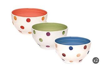 Excelsa Molecuisine Kleine Schüssel 6er Set Pois mehrfarbig