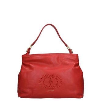 La Carrie Gewebte Logo Ledertasche - - Bags - Damen - Rot - ONE SIZE
