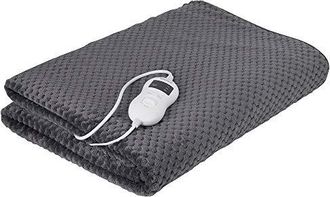 Camry Camry CR-7416 Elektrische Bettheizung, 60 W, 8 Temperaturstufen, Timer, waschbar, 150 x 100 cm, &Uuml;berhitzungsschutz, Fleece, Grau, 150 x 100 cm