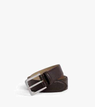 Le Tanneur Ceinture homme avec boucle rectangle en cuir lisse