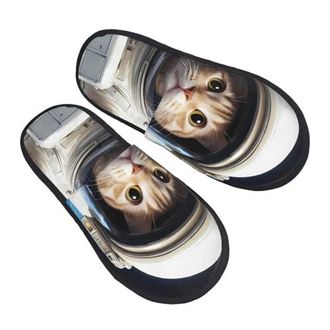 Generic Pantoufles Motif Chat Astronaute Slippers Respirantes L&eacute;g&egrave;res Chausson Pour Femme Ext&eacute;rieur Int&eacute;rieur M