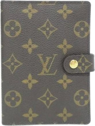 Louis Vuitton unisex, Pre-owned, Brun, Taille: ONE Size Portefeuille Vintage en Toile Pr&eacute;-owned