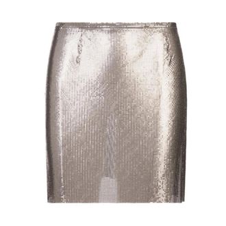 Paco Rabanne Minirock aus Mesh - - Skirts - Damen - Grau - XS