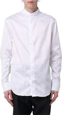 Emporio Armani Homme, Chemises, Blanc, Taille: L 100 Camicia
