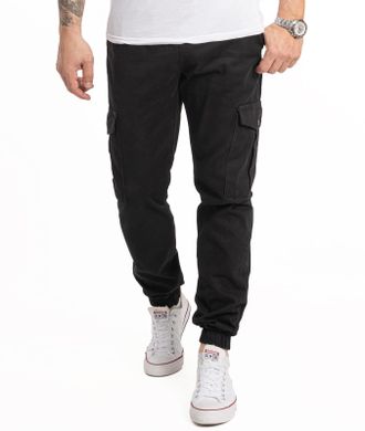 Rock Creek Herren Hose Cargohose Tapered Fit Chino Hose Cargo Hose Jogging Pants M&auml;nnerhose Freizeithose Hosen Herrenhose RC-2356 Schwarz W34 L32