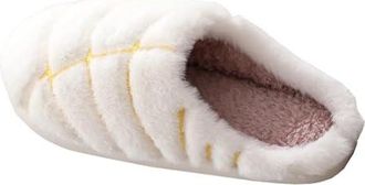 Generic Concha Pantoufles en mousse &agrave; m&eacute;moire de forme pour femme - Douces et confortables - Chaudes - Doublure antid&eacute;rapante - Large largeur - Confortable - 