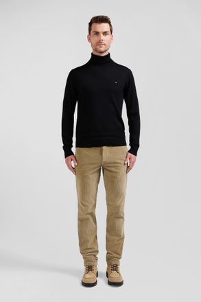 Eden Park Pull Col Roul&eacute; En Laine M&eacute;rinos Noir Coupe Regular