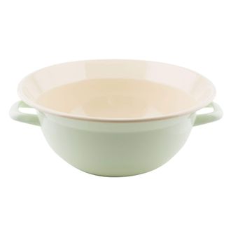 Riess 0298-006, Weitling 36, CLASSIC - BUNT/PASTELL, Farbe Nilgr&uuml;n, Durchmesser 36 cm, H&ouml;he 15 cm, Inhalt 9 Liter, Emaille, Sch&uuml;ssel mit 2 Griffen