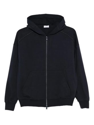 Brunello Cucinelli zip-up hoodie - Blau