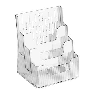 Artibetter Prospekthalter Wandmontage und Tischst&auml;nder Transparenter Faltblatt Organizer mit Mehreren Taschen Klarer Brosch&uuml;renhalter f&uuml;r B&uuml;ro Hotel und Ausstell