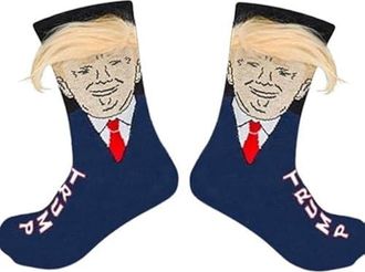 Generic Lot de 2 paires de chaussettes fantaisie unisexes fantaisie, chaussettes pour cheveux, chaussettes habill&eacute;es, chaussettes et bonneterie Secret Santa C