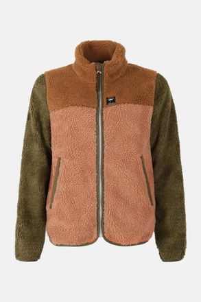 Danef&aelig; Fleecejacke Danebirk Damen Beige Braun Oliv Gr&uuml;n