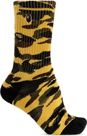 A Bathing Ape A Bathing Ape, Homme, Sous-vêtements, Jaune, Taille: M Chaussettes avec logo