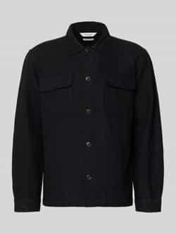 Selected Relaxed Fit Hemdjacke aus Leinen-Baumwoll-Mix Modell LEROY