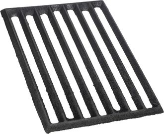 NUOBESTY Grillrost aus Eisen Rechteckiger Kaminrost 255X17cm Hochtemperaturbest&auml;ndig Verdickt f&uuml;r Camping und Grillabende