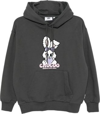 Chocoolate hoodie à logo imprimé - Gris