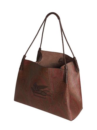 Etro Womens Tote Libra Medium Brown Shoulder Bags