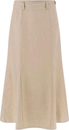 Guess Femme, Jupes, Beige, Taille: 36 FR Maxi Skirt