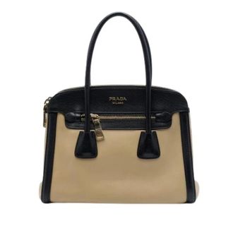 Prada Sac &agrave; main en cuir Pre-owned - Femme - Pre-owned - Beige - Taille: ONE Size