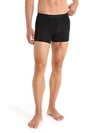 Icebreaker Anatomica Cool-Lite Boxer pour Hommes - sous-V&ecirc;tements en Laine M&eacute;rinos pour la Randonn&eacute;e, Les Sports de Neige, LAventure et lEntra&icirc;nement - Noir, S
