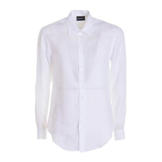 Emporio Armani Wei&szlig;es Casual Hemd D41Sm0D10F9100 - - Shirts - Herren - Wei&szlig; - 3XL