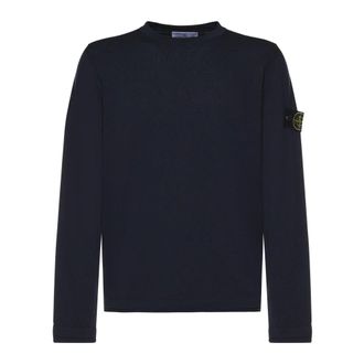 Stone Island Homme, Sweatshirts et sweats &agrave; capuche, Bleu, Taille: 3XL Pull ras du cou coupe classique