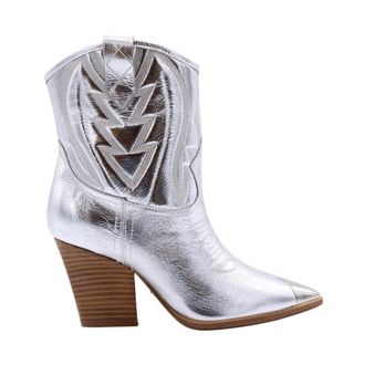 Lola Cruz Bottine en Crocodile - Femme - Chaussures - Gris - Taille: 40 EU