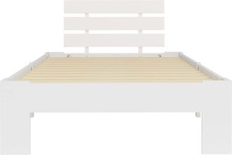 Generic Bettrahmen aus Massivem Kiefernholz, Integrierte Lattenrostst&uuml;tze mit Lattenrost-Kopfteil, Einfache Montage f&uuml;r Mehr Platz Im Schlafzimmer (90 x 200 c