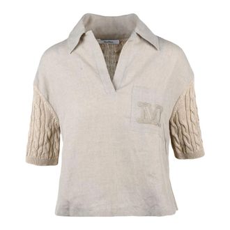 Max Mara Damen, Oberteile, Beige, LGr&ouml;&szlig;e