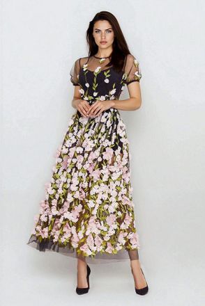 MATSOURI Abendkleid Fabiola Unterteile aus 100% Seide