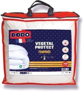 Dodo Couette temp&eacute;r&eacute;e Anti acariens Naturel - 220 x 240 cm - Vegetal Protect