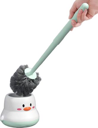 Generic WC-B&uuml;rste & Halter, WC-B&uuml;rstenhalter Set, Toilettenb&uuml;rstenhalter mit Halter, ohne Bohren, kompakt, ergonomischer Fleckenentferner, Reiniger