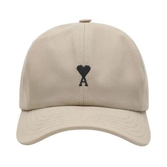 Ami Homme, Accessoires, Beige, Taille: ONE Size Quota Embroidery Cap