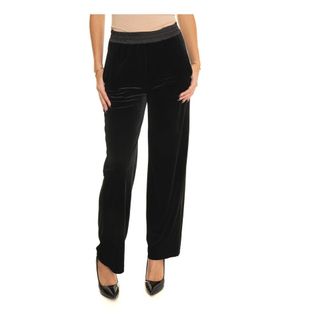 Emporio Armani Femme, Pantalons, Noir, Taille: 40 FR Velvet Pants