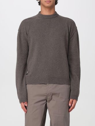 Rick Owens Pull &agrave; col rond en m&eacute;lange de laine et cachemire couleur rouille