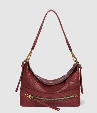 Jerome Dreyfuss Sac Lucky Hobo Small Bubble Burgundy