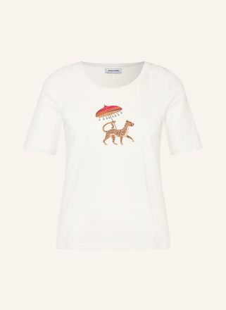 More & More More & More T-Shirt Mit Schmucksteinen weiss