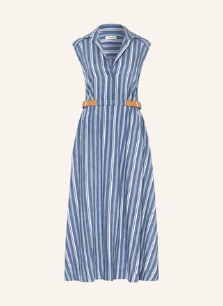 Sandro Sandro Hemdblusenkleid Mit Leinen weiss