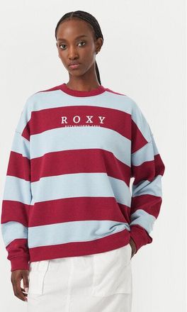 Roxy Sweatshirt Strictly Stripes ERJFT05071 Dunkelrot Regular Fit