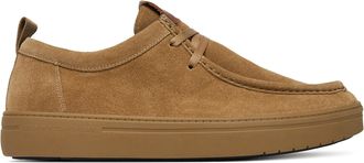 Tommy Hilfiger Halbschuhe Tommy Hilfiger Modern Light Suede Moc Toe Shoe FM0FM05501 Braun