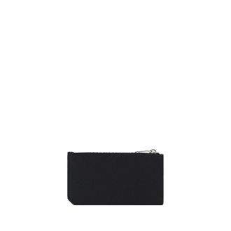 Saint Laurent Mens Black Calf Leather Bos Taurus Wallet