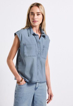 Street One Jeansbluse 2in1 Optik