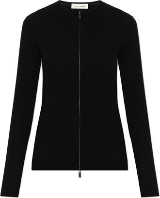 Fear of God Femme, Pulls, Noir, Taille: 42 FR Cardigan Zipp&eacute; Signature en Maille C&ocirc;tel&eacute;e