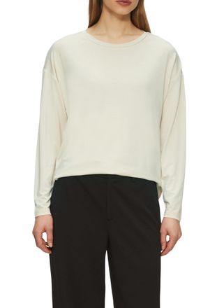 s.Oliver Longsleeve mit überschnittenen Schultern und abgerundetem Saum