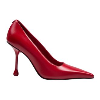 Jimmy Choo London Femme, Chaussures, Rose, Taille: 37 EU Escarpins Pointus en Cuir Rouge
