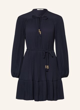 Maje Cocktailkleid Mit Plissees blau