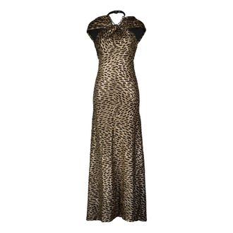 Paco Rabanne Leopardenmuster Maxikleid - - Dresses - Damen - Braun - M