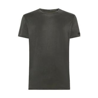 Roberto Ricci Design Cupro T-Shirt f&uuml;r Sommerabende - - Tops - Herren - Gr&uuml;n - 2XL